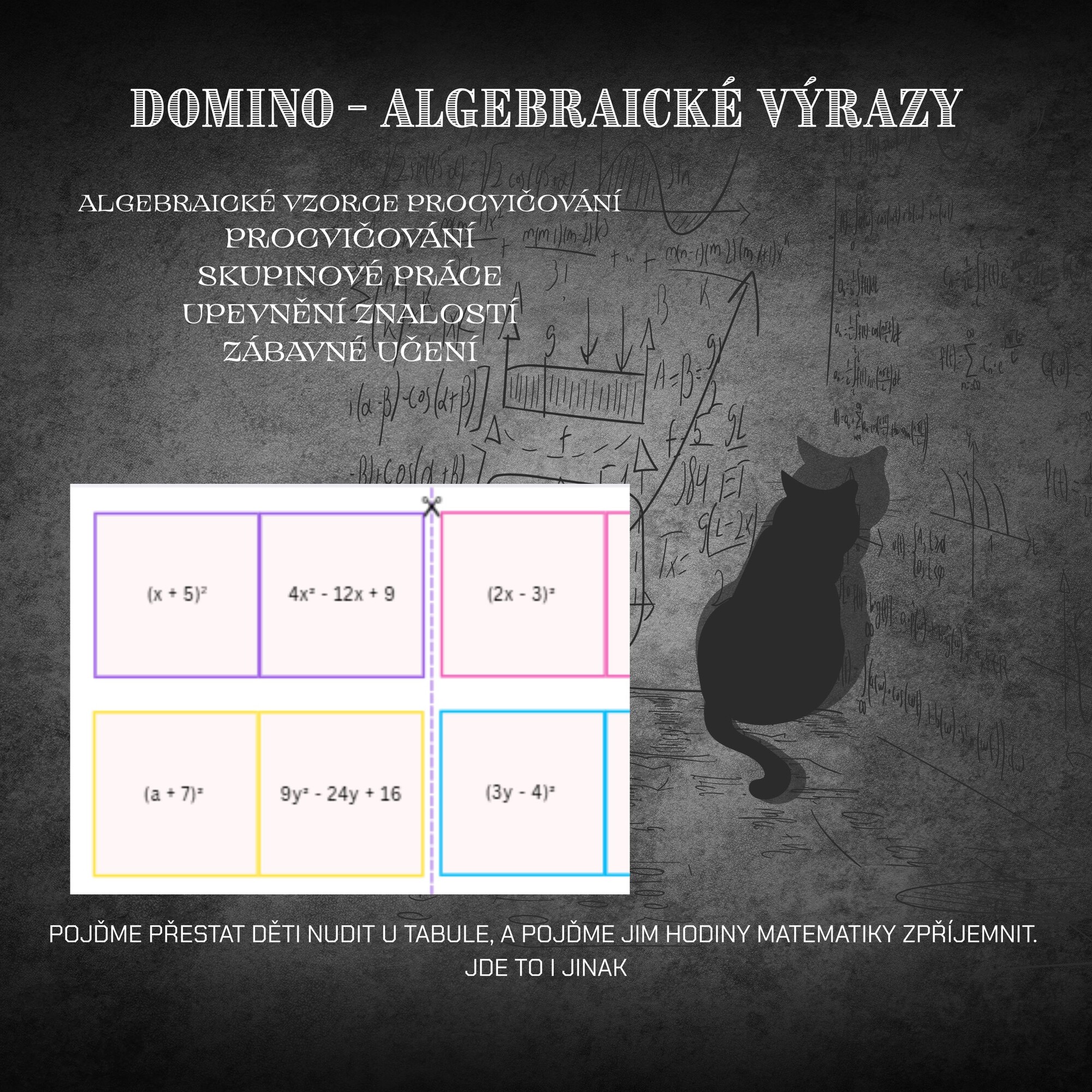 Algebraické výrazy - DOMINO - Matematika | UčiteléUčitelům.cz